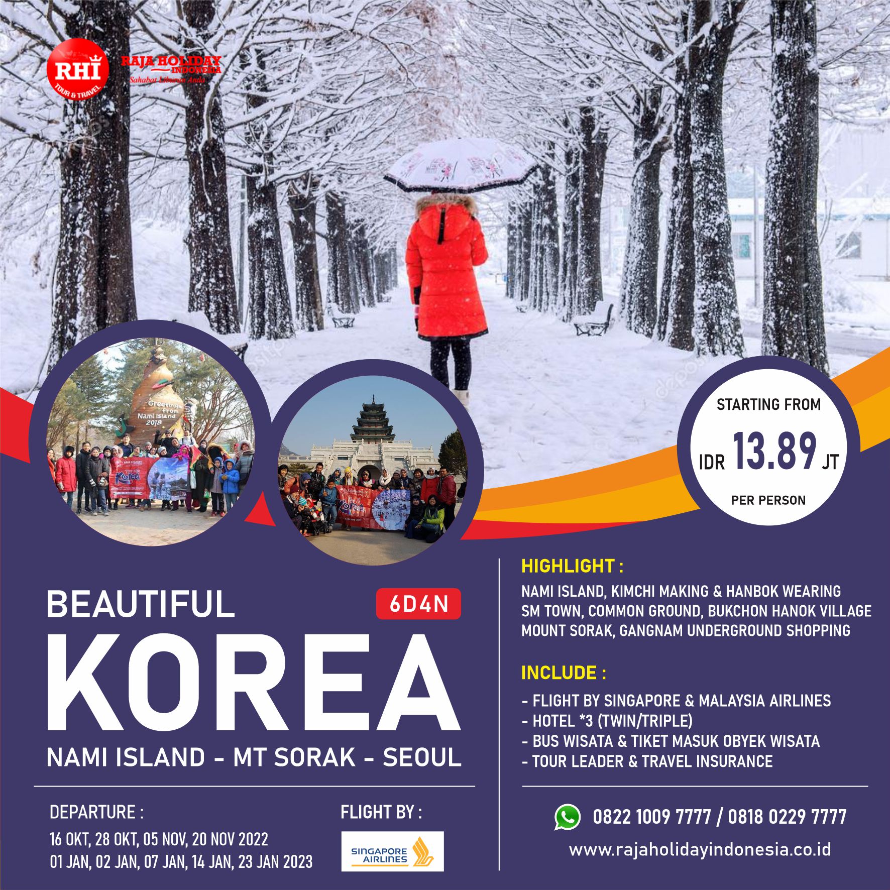 Korea - Paket Tour Murah Domestik & Luar Negeri | Raja Holiday