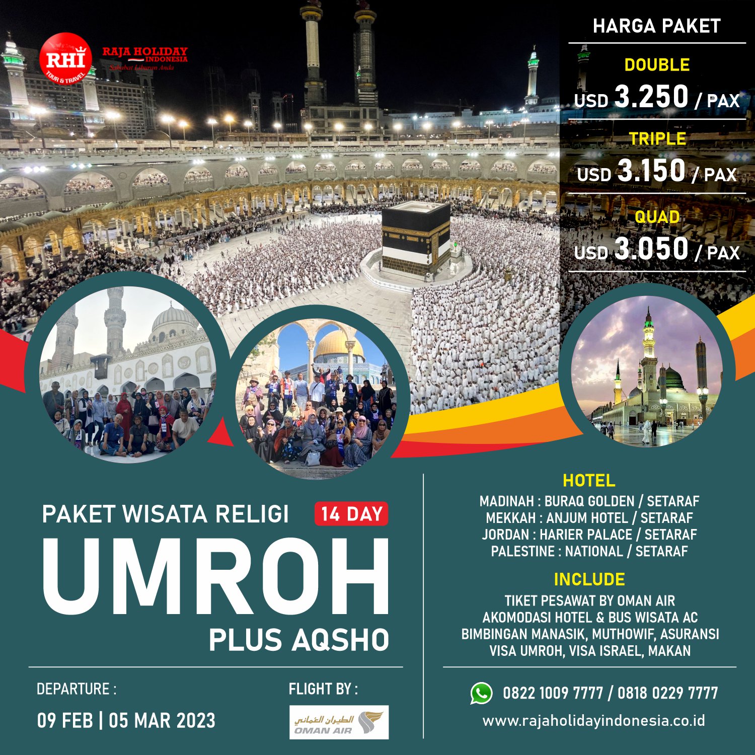 Wisata Religi - Paket Tour Murah Domestik & Luar Negeri | Raja Holiday