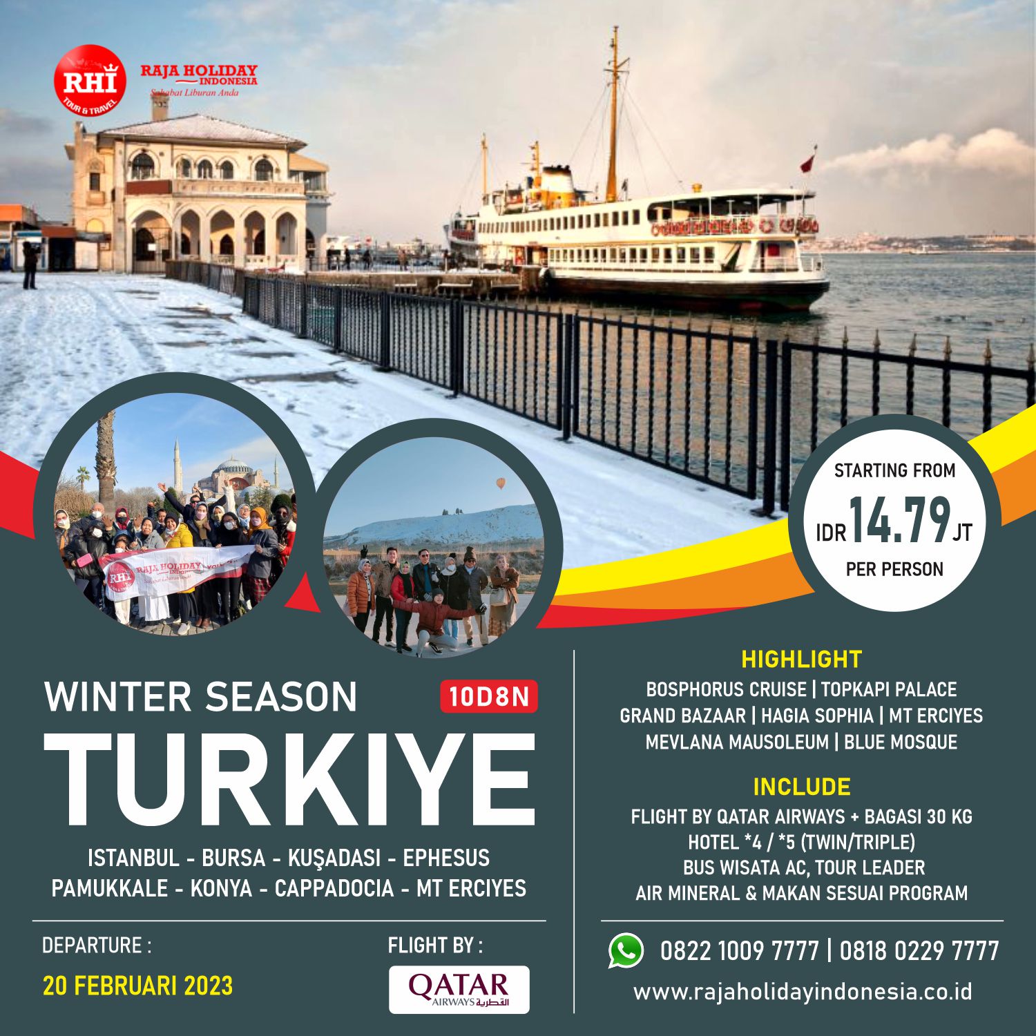 Paket Tour & Liburan Wisata Halal Murah ke Turki 2022