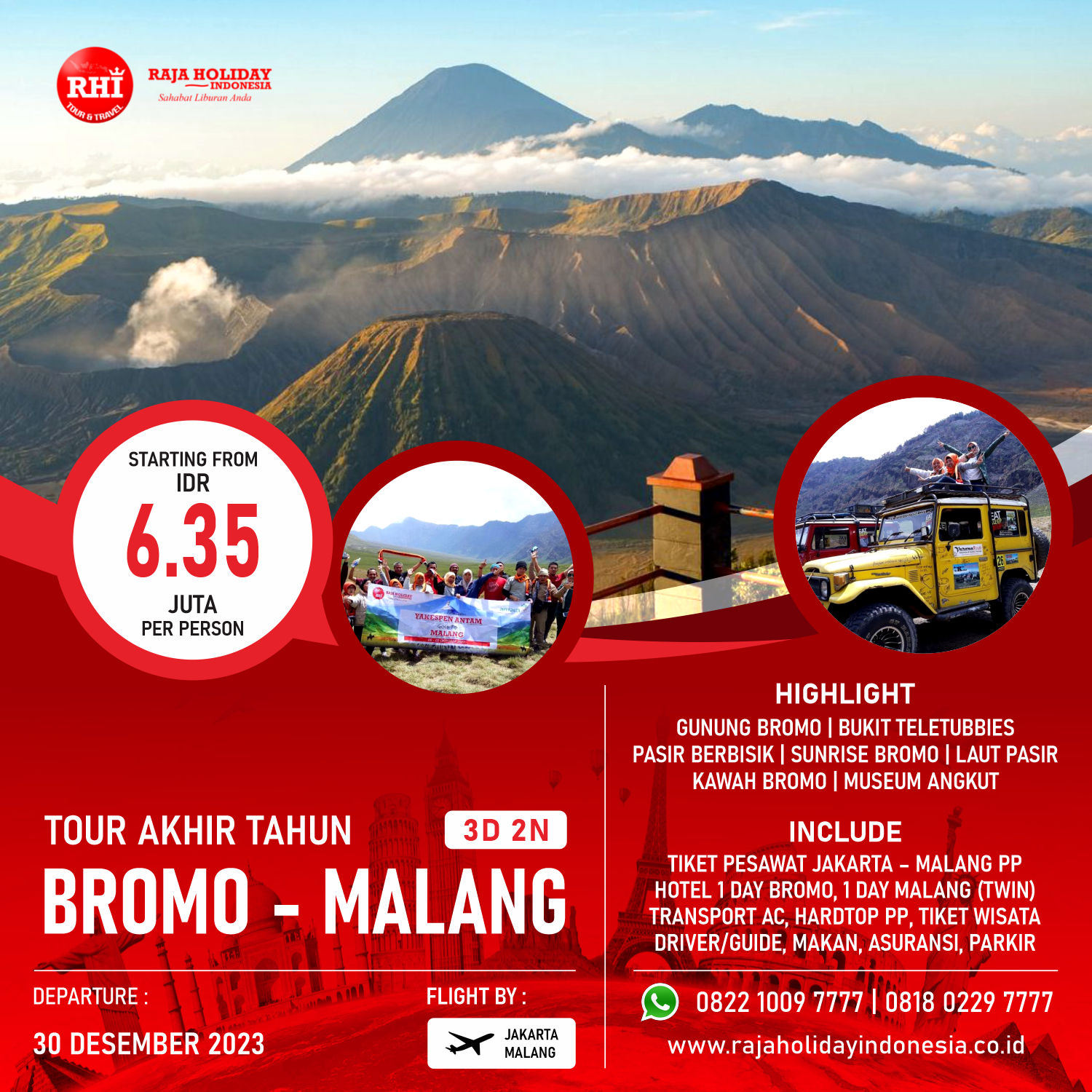 Paket Tour, Liburan & Wisata Hemat Tahun Baru 2024