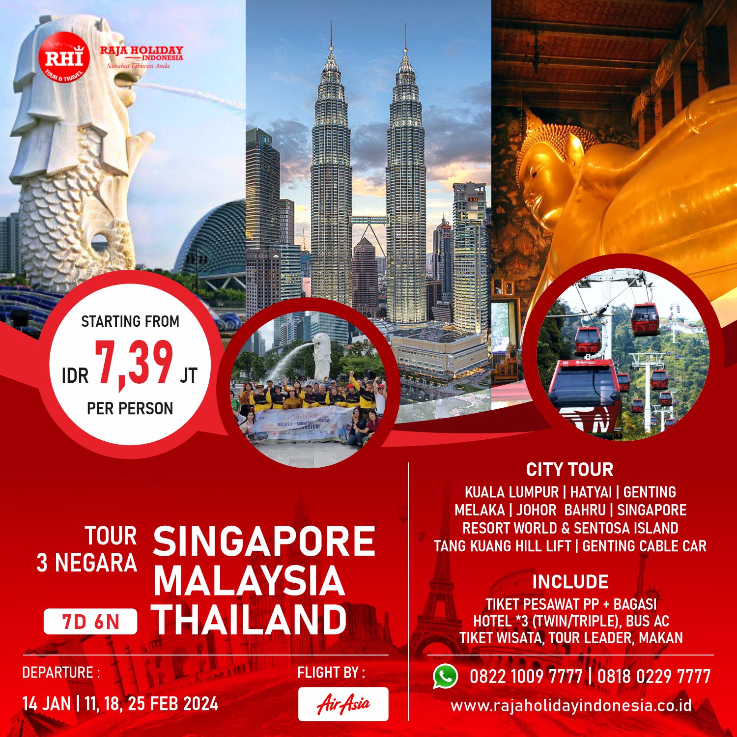 Paket Tour Murah Malaysia 2024 - Raja Holiday Indonesia