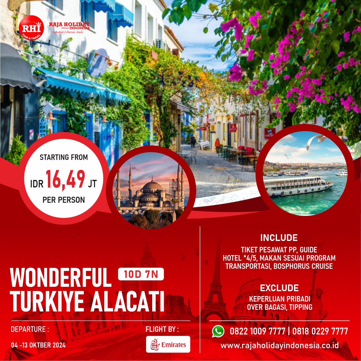 Paket Tour Murah & Liburan Wisata Halal ke Turki 2024